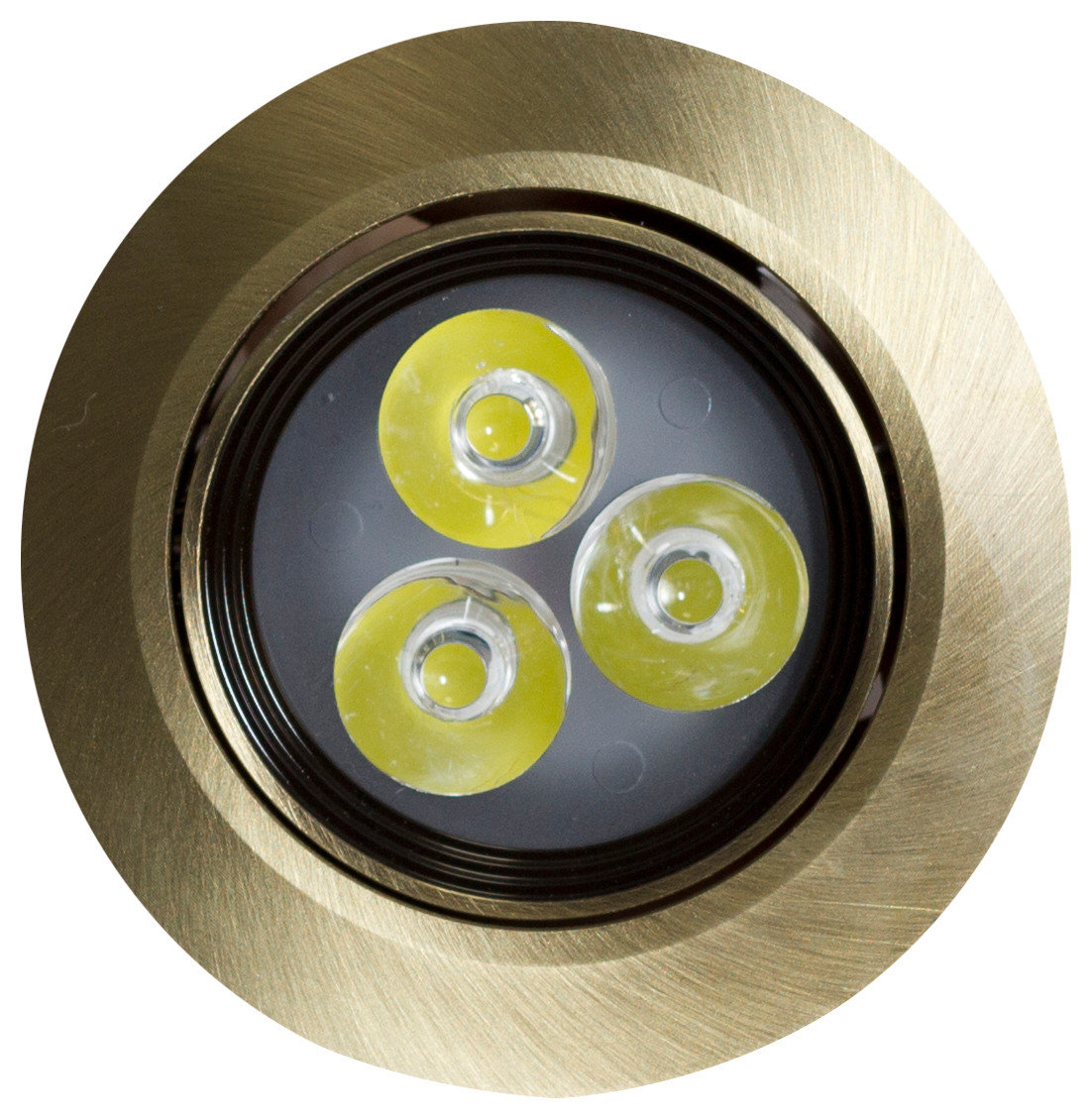 3.5-in. W Round Aluminum Semi-Recessed Pot Light In Antique Brass Color ...