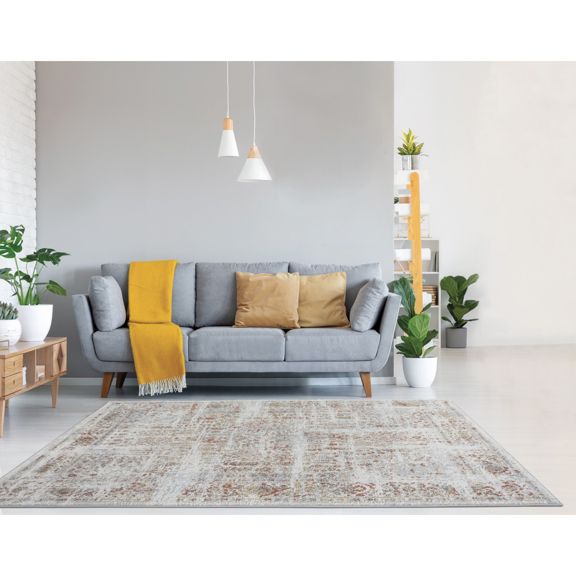 United Weavers Austin Nixon Rust Runner Rug 2'7" x 7'4 - Mediterranean ...