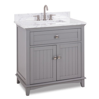Jeffrey Alexander VN-SAV-36-GR-EC 36" Savino Vanity, Grey ...