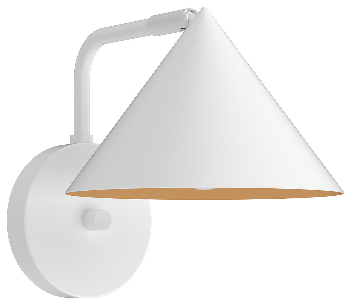 Remy Wall/Vanity White W7-3/4" X H8-3/8" X E10-1/2", W7-3/4" x H8-3/8 ...