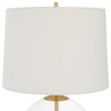 Clear Glass Body With Gold Accents Table Lamp - Contemporary - Table ...
