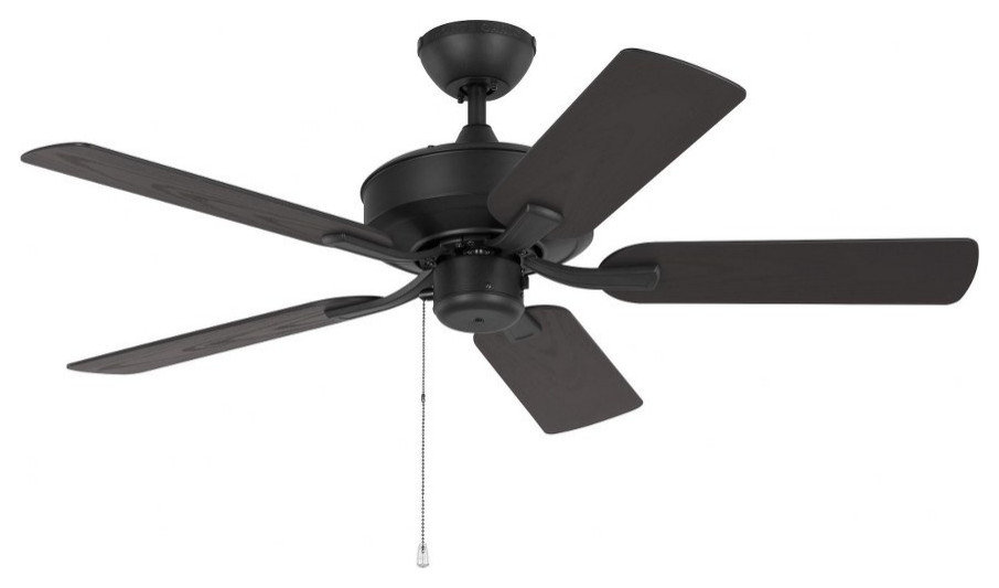 5 Blade Outdoor Ceiling Fan In Traditional Style-13.3 Inches Tall and ...