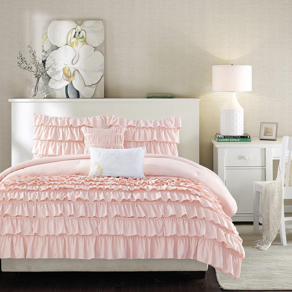 Ruffle Comforter Set - Contemporary - Flat Sheets - by Bison Commerce ...