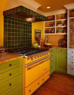 yellow bertazzoni range
