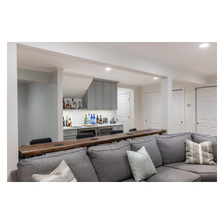 Beverly Basement - Modern - Basement - Boston - by WORKS by Jesse ...