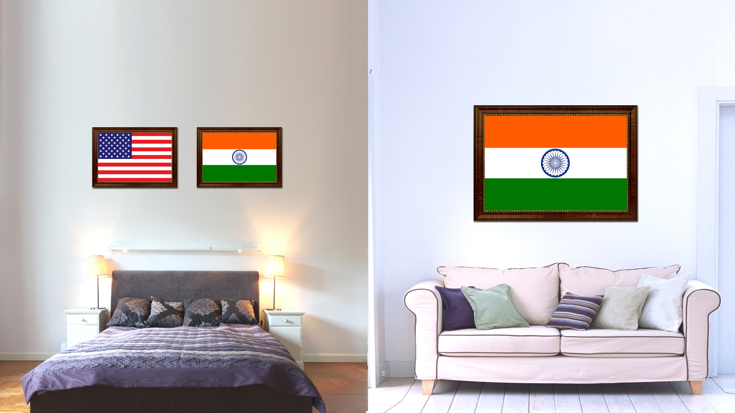 India Country Flag Canvas Print, 15"x21", 15"x21" - Traditional ...