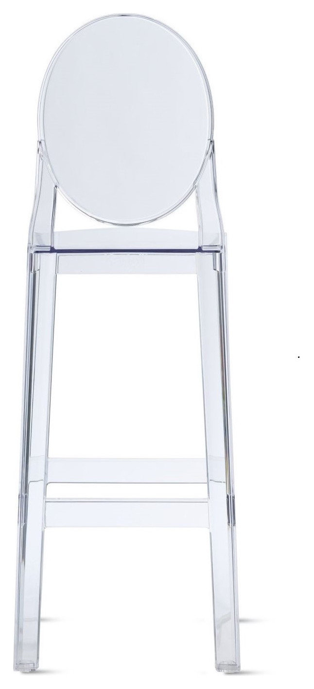 Ghost stool Clear, Set of 2 - Contemporary - Outdoor Bar Stools And ...