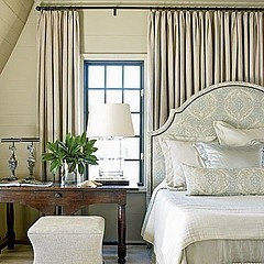 Asymmetrical window placement, low ceiling, small room. Need help