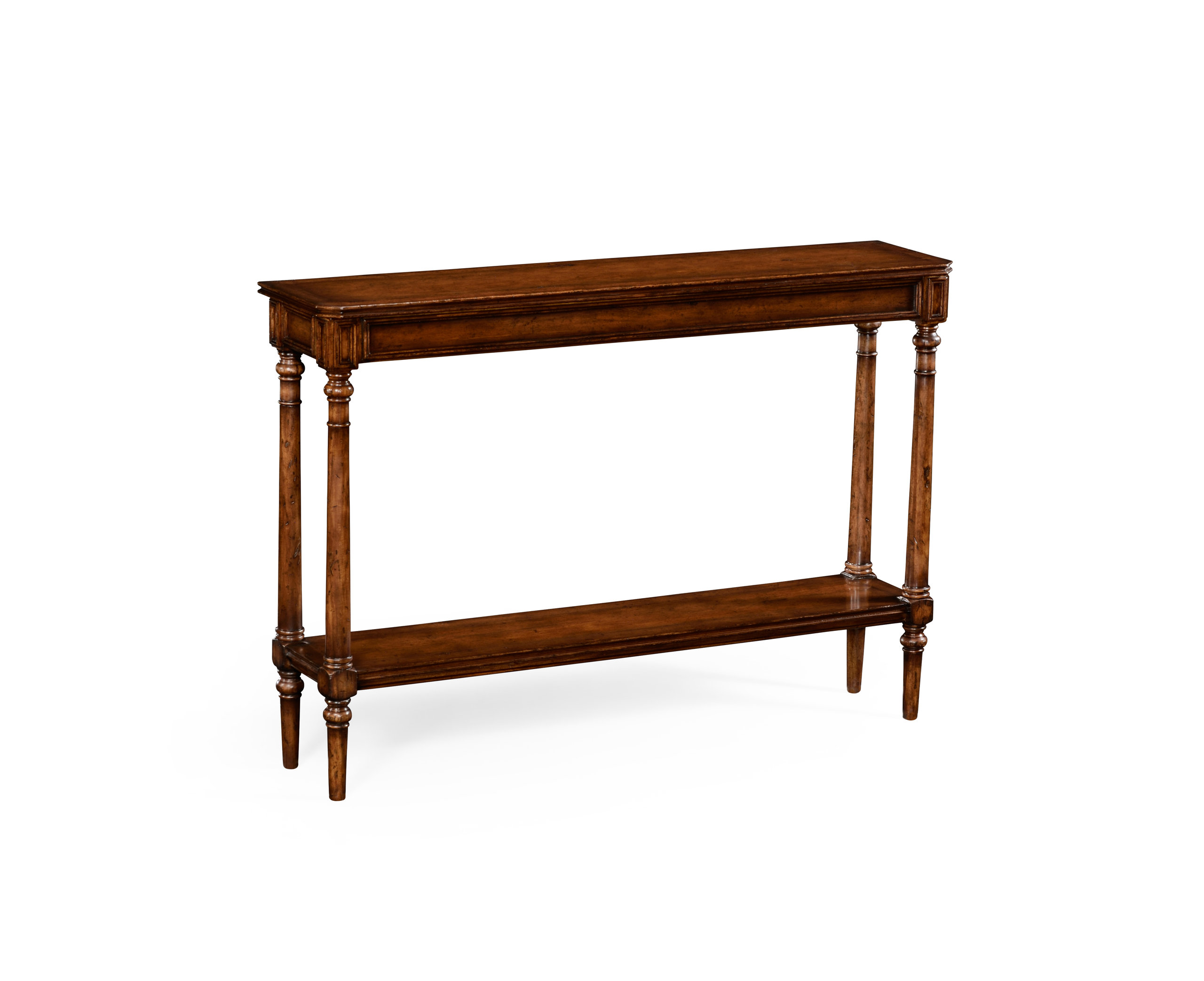 Country Living Style Narrow Walnut Console - Traditional - Console ...