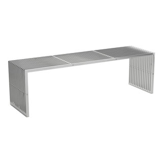 Tania Bench Silver - Contemporary - Accent And Storage Benches - by Zuo ...
