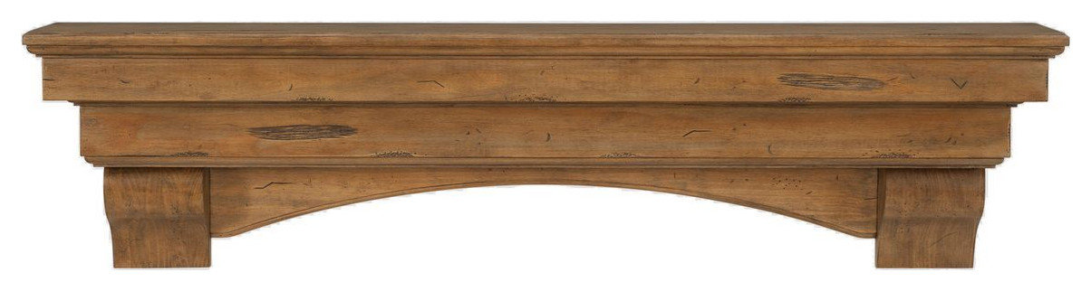 Pearl Mantels The Celeste 72 Fireplace Mantel Shelf, Dune Finish ...