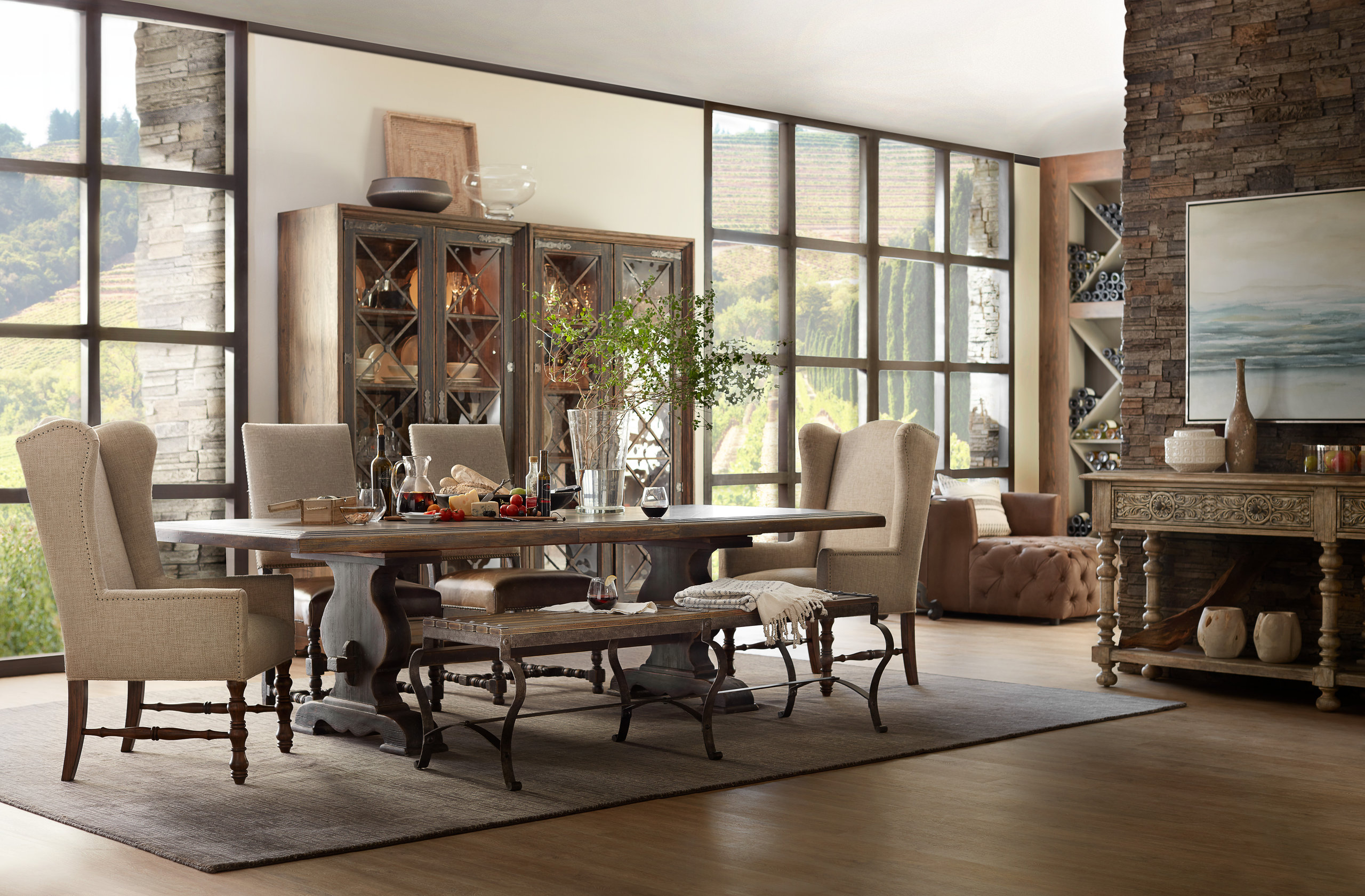 Bandera 86" Table With 2-18" Leaves - Traditional - Dining Tables - by ...