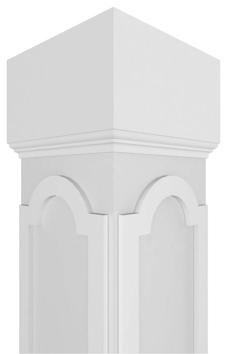 Craftsman Classic Square Non-Tapered Bungalow Fretwork Column, 8"Wx8'H ...