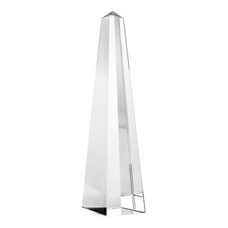 Crystal Diamond-Shaped Obelisk - Contemporary - Decorative Objects And ...