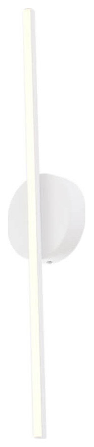 Chute 24" LED Wall Sconce, White With White Acrylic Diffuser - Modern ...