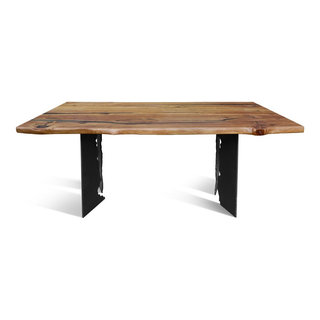 BANUR-YZ Solid Wood Dining Table - Industrial - Dining Tables - by MAXIMAHOUSE | Houzz