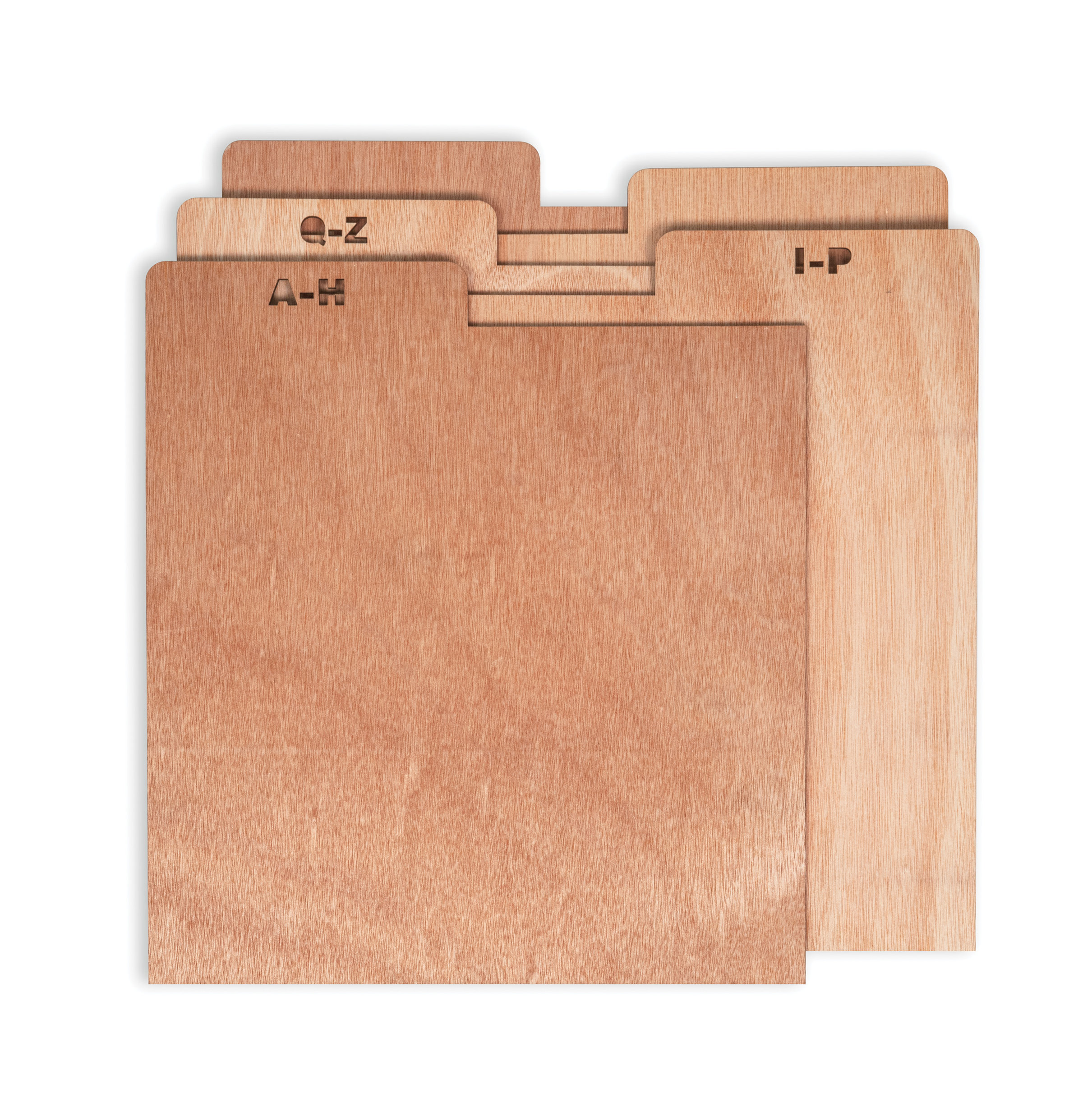 A-Z Wood Dividers For Crate, Natural - Transitional - Desk Accessories ...