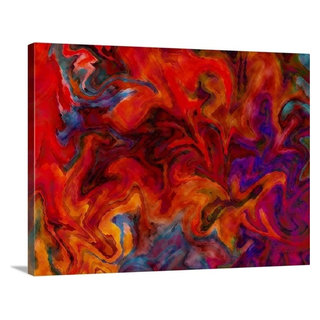 "Restless Heart" Wrapped Canvas Art Print, 16"x12" - Contemporary ...