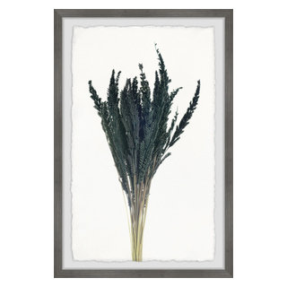 "Fresh Cut Greenery" Framed Painting Print, 8"x12" - Contemporary ...