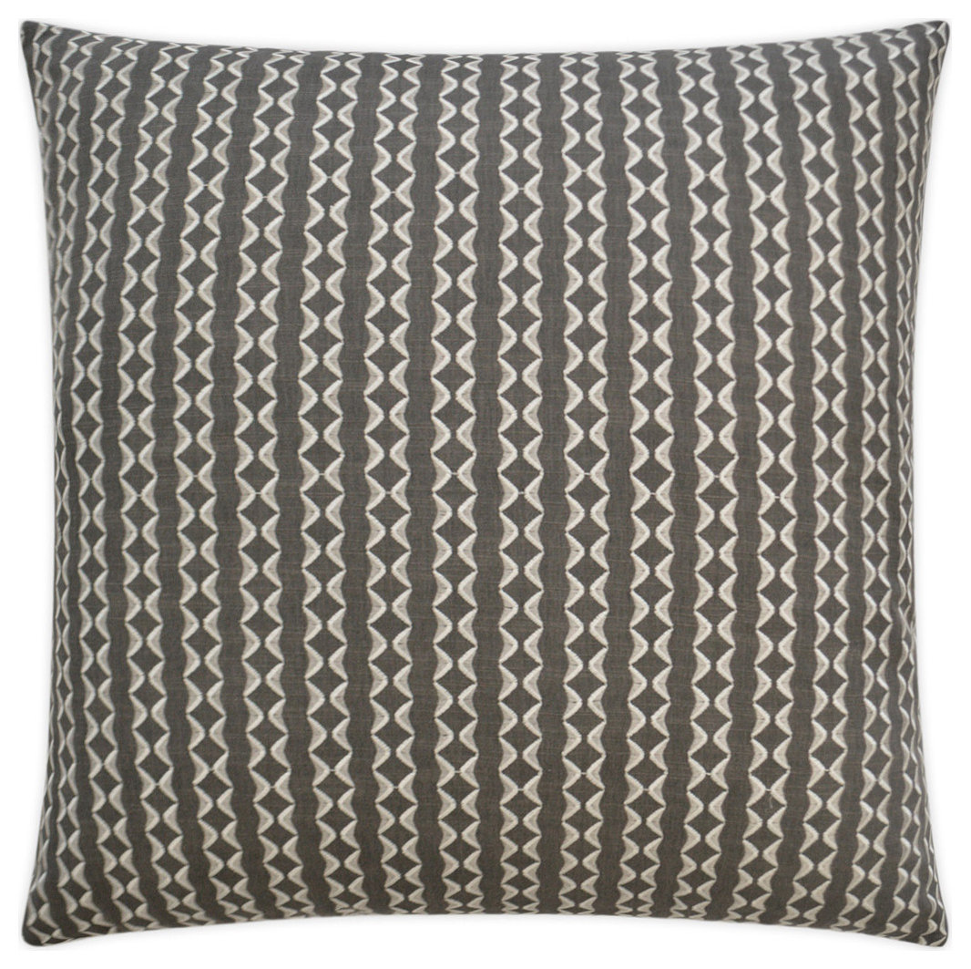 Notch Pillow - Greystone, 24" x 24" - Scandinavian - Decorative Pillows - by Sideboards and ...