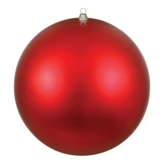 24" Giant Red Matte Ball Uv - Contemporary - Christmas Ornaments - by ...