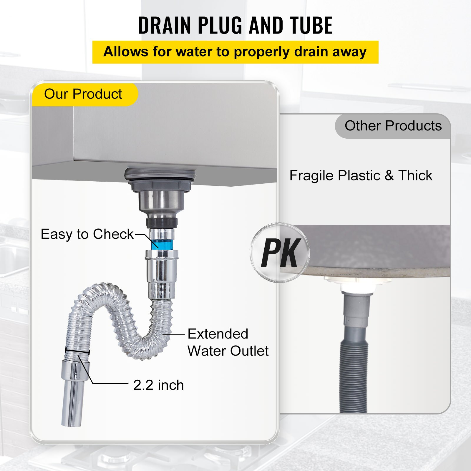 VEVOR 50 Qt Cooler Ice Chest 304 Stainless Steel Drop in to keep taste ...