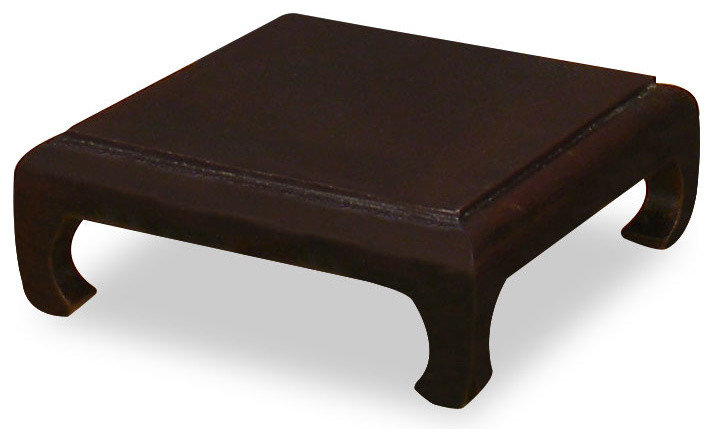 Square Wooden Stand, 6" - Asian - Plant Stands And Telephone Tables ...