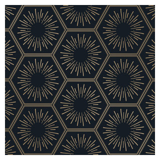 Hello Sunshine Peel and Stick Wallpaper, Sample, Gold, 8.5" x 11 ...