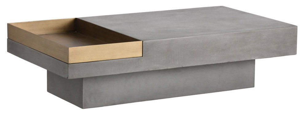 Quill Coffee Table, Rectangular - Industrial - Coffee Tables - by ...