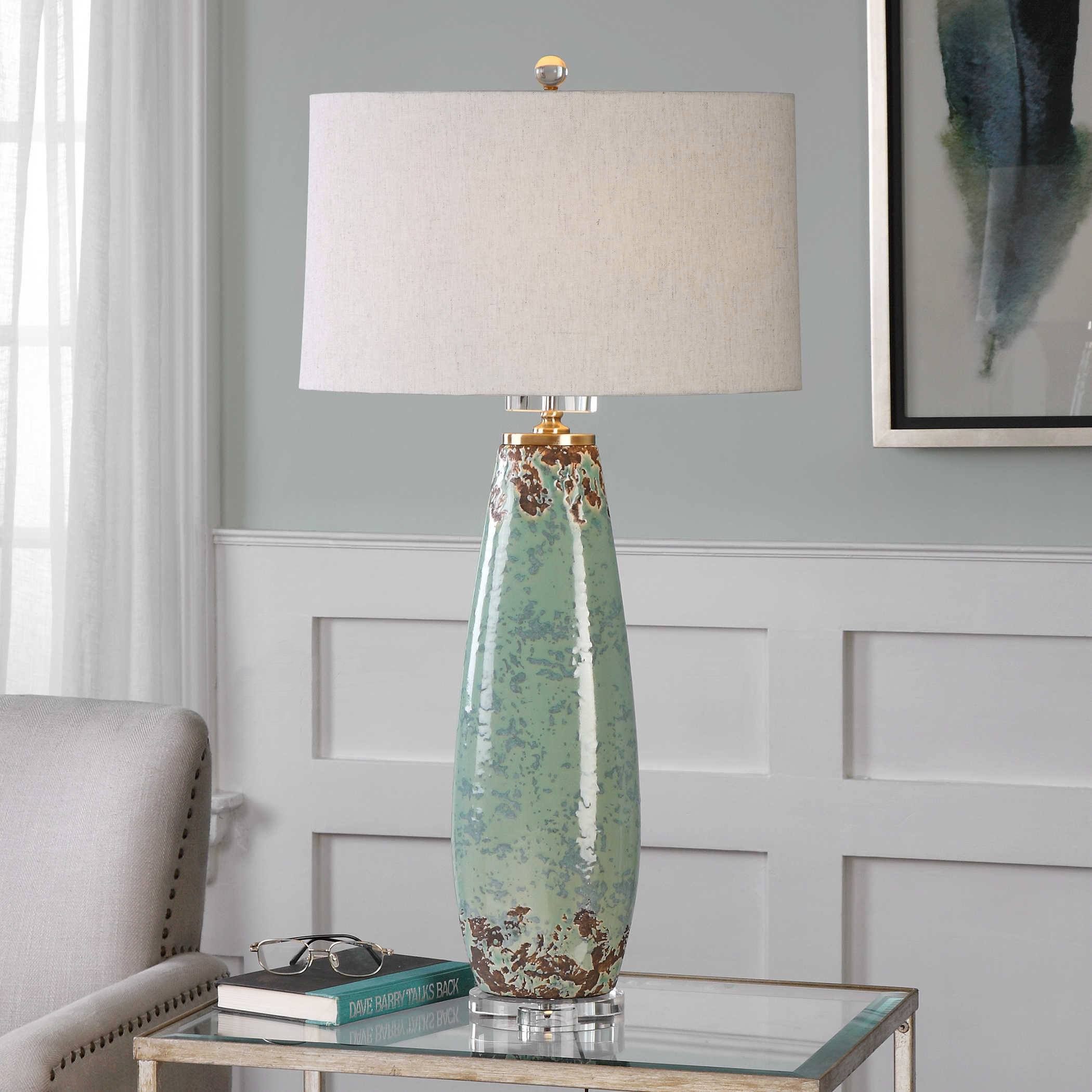 Uttermost Rovasenda Mint Green Table Lamp - Contemporary - Table Lamps ...