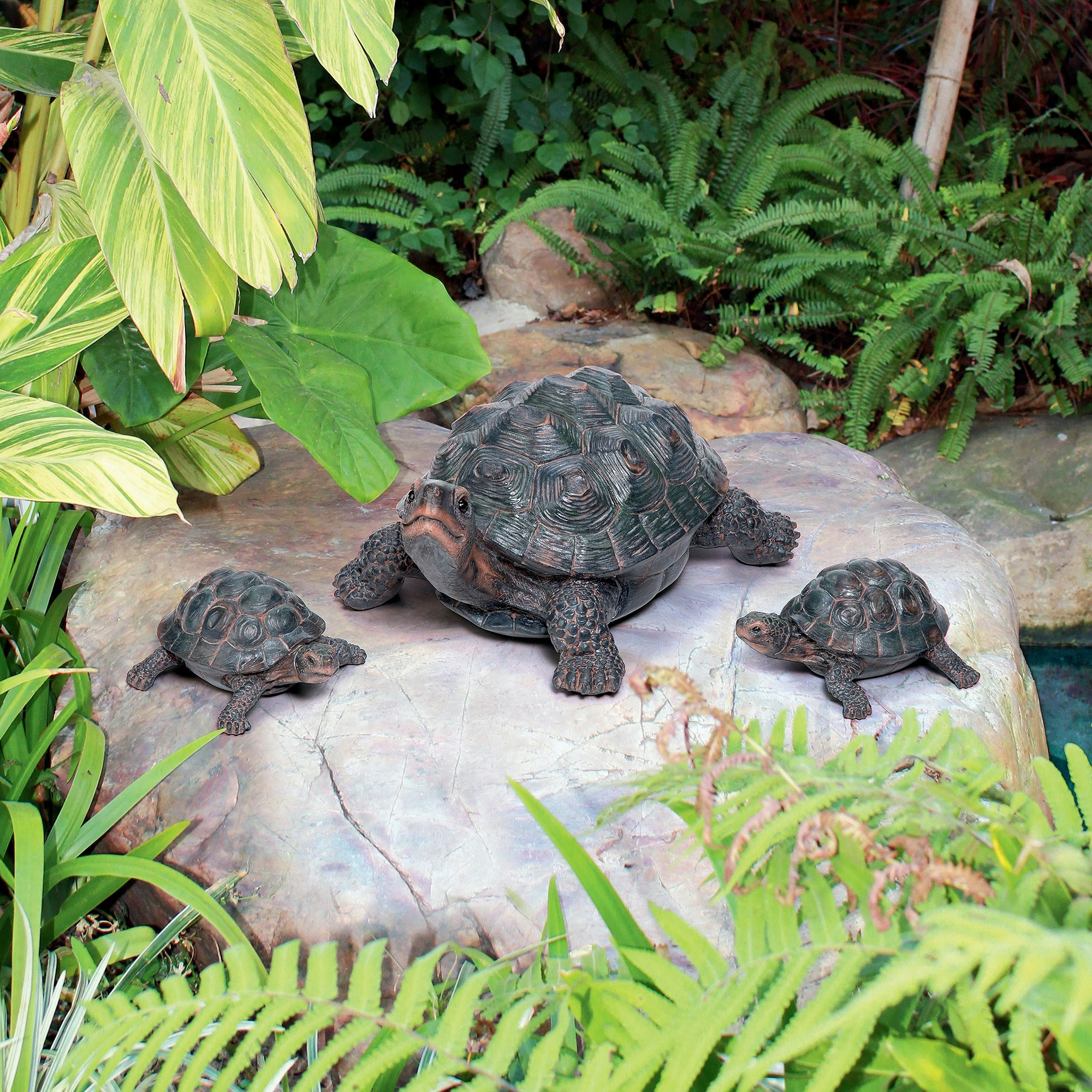 Turtle Tribe Garden Statues - Beach Style - Garden Statues And Yard Art ...