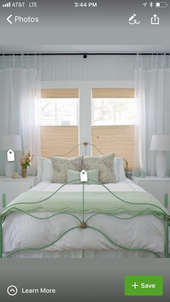 Wall decor for off center window/wall in bedroom