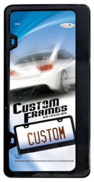 Custom Accessories 92870 Classic Style Metal License Plate Frame, Black ...
