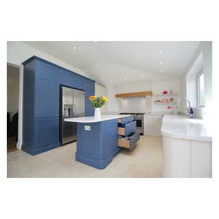 Cabinets hand painted Hicks Blue by Little Greene - Contemporary ...