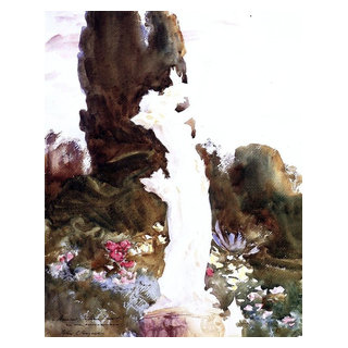 John Singer Sargent Garden Fantasy Premium Canvas Print - Traditional ...