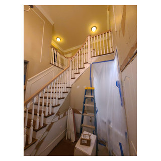Classic All Wood Railings - Victorian - Staircase - New York - by Up ...