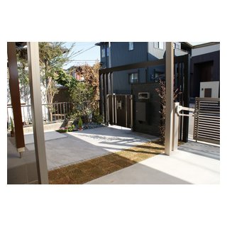 和モダンデザインな外構 - Japanese Modern - Landscape - Kobe - by 株式会社ハヤマホーム | Houzz