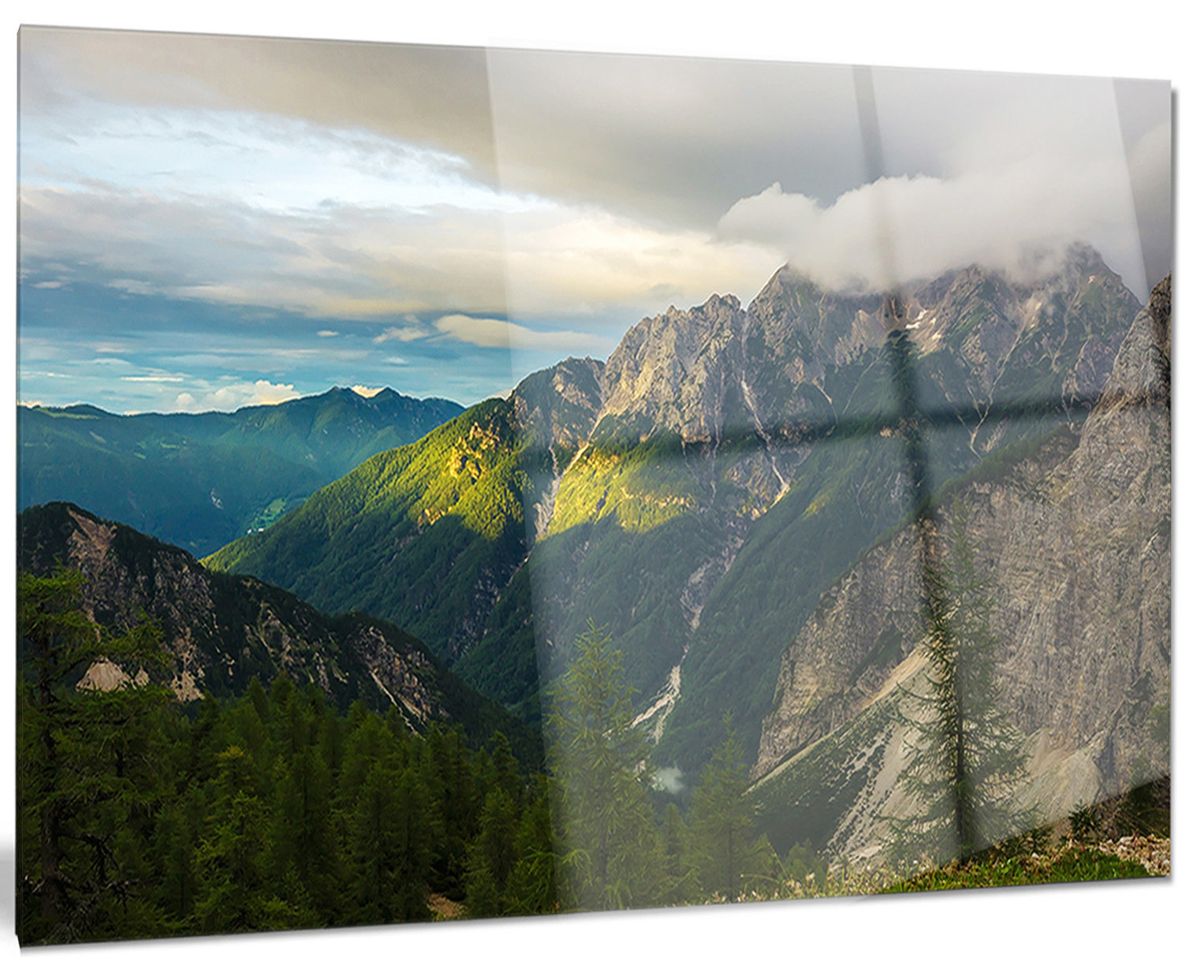 "Sunrise With Yellow Reflection" Photo Metal Wall Art, 28"x12 ...