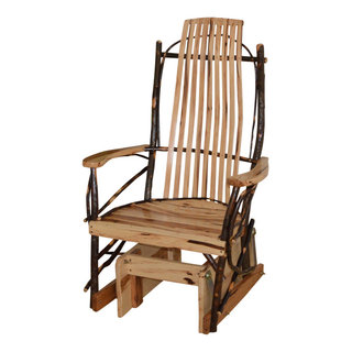 Hickory Glider Rocker - Rustic - Gliders - by Furniture Barn USA | Houzz