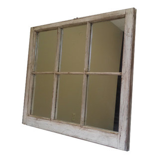 Distressed Window Mirror - Wall Mirrors - by TheDecorativeCompany | Houzz