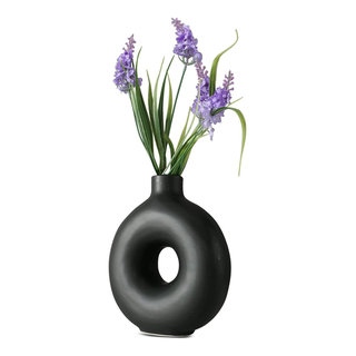 Infinity Ring Vase, 8 L x 2 3/4 W x 6 3/4 H inches - Transitional ...