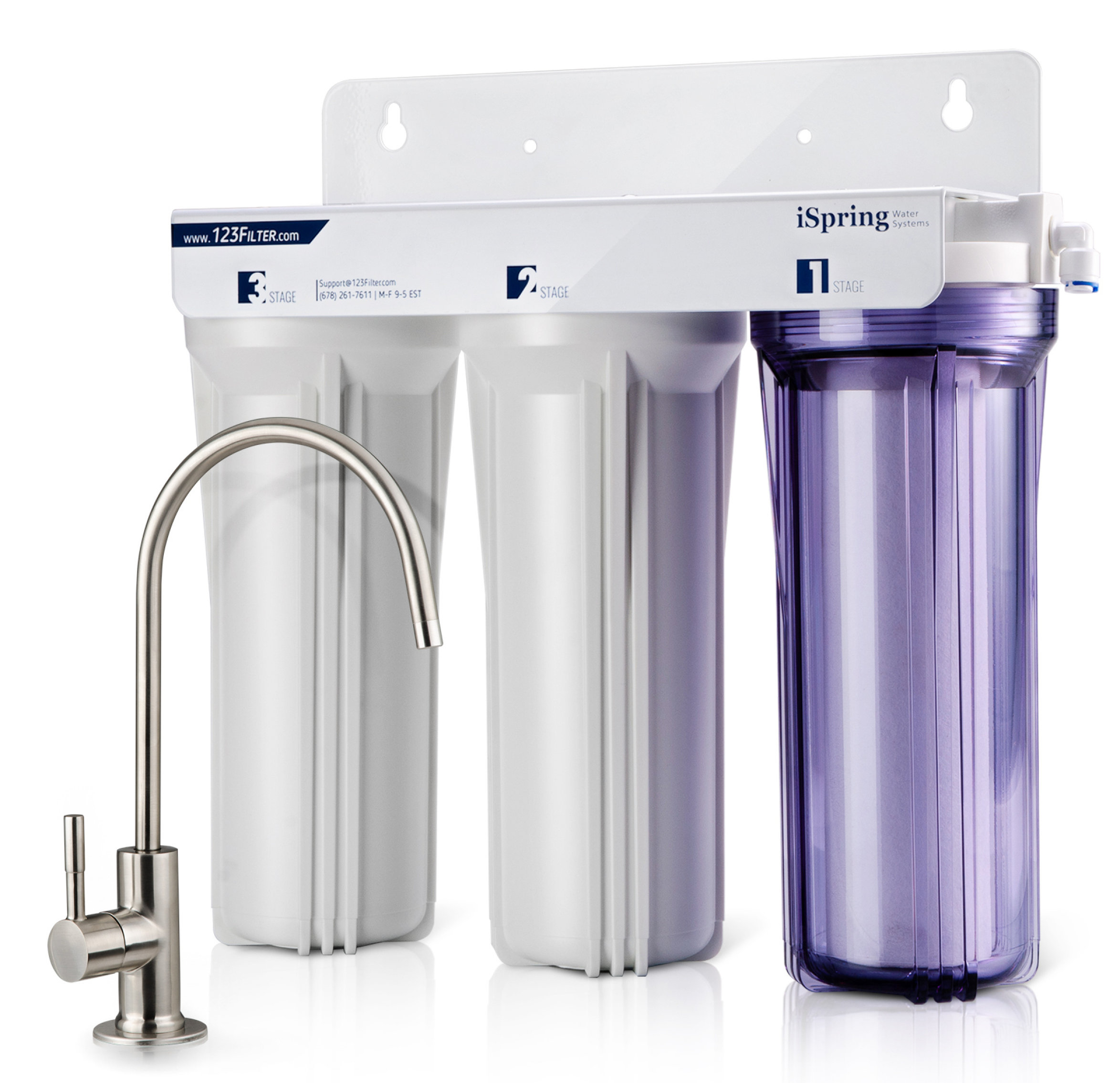 iSpring US31 Classic 3-Stage Under Sink Water Filtration System ...