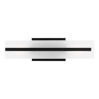 Dex Small Two Light Wall / Bath, Midnight Black - Transitional ...