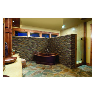 Stone Ledger Shower Surround Wall - Rustic - Dallas - by Seconds ...