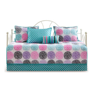 Mi Zone Carly Circular Doodle 6-Piece Daybed Set - Contemporary ...