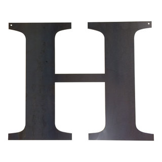 Rustic Large Letter "H", 18" - Contemporary - Wall Letters - by ...
