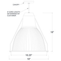 High Bay Pendant, Anodized Charcoal - Beach Style - Pendant Lighting ...