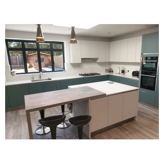 Contemporary Kitchen Design Eastcote Harrow by Kudos Interior Designs ...