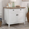 Bowery Hill Modern Engineered Wood Library Base in White Finish ...