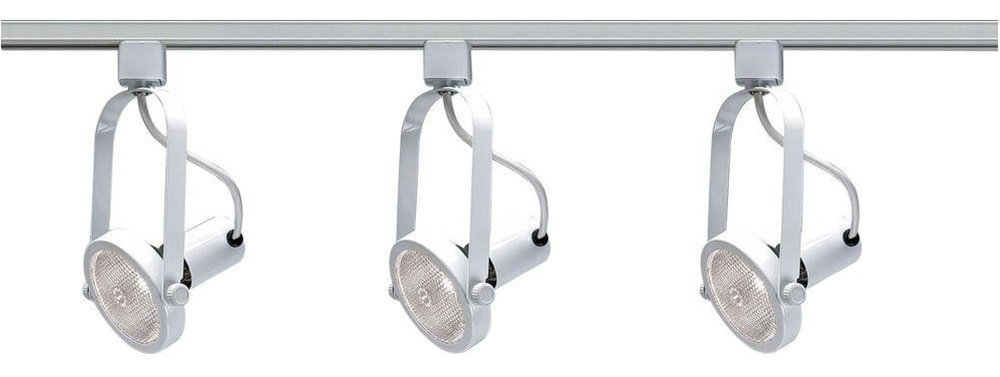 Transitional White Par30 Gimbal Ring Track, White Finish - Transitional ...